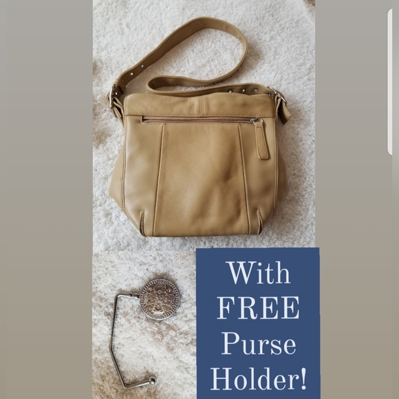 Aurielle | Bags | Y2k Leather Aurielle Tan Camel Purse Bag With Free ...